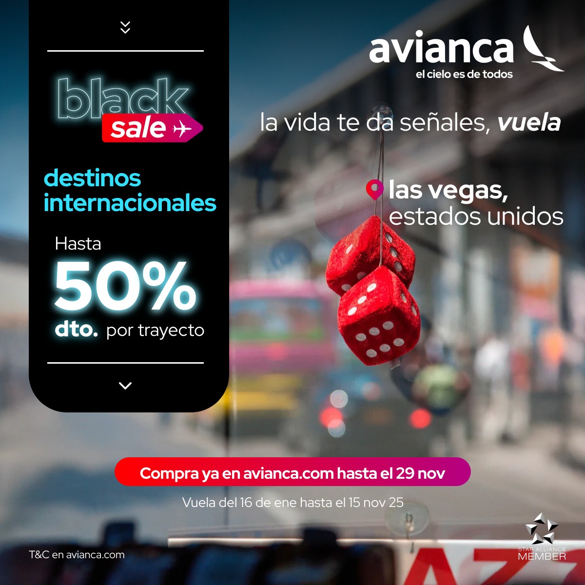 Black Sale: Avianca ofrece descuentos hasta del 50% en destinos ...